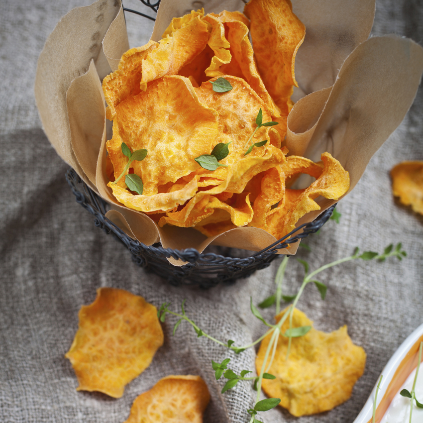 6 Receitas de chips para snacks saudáveis